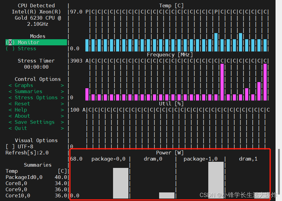 【教程】Python实时检测CPU和GPU的功耗_编相关检测工具挺多,比如powertop、powerstat、s-tui等。但如何通过代码的方式来-CSDN博客