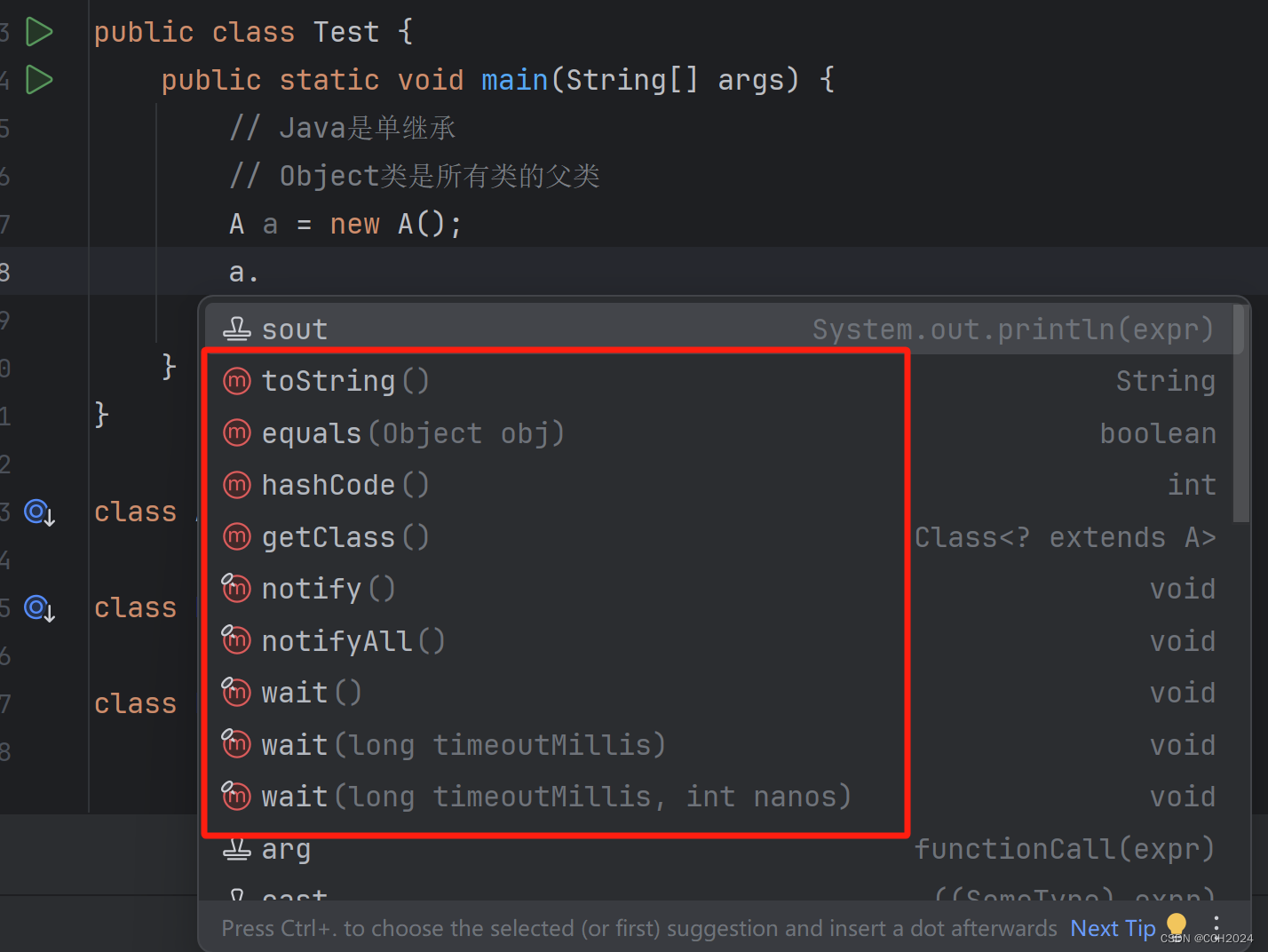Java进阶学习笔记8——单继承、Object类、方法重写_java主类继承object吗-CSDN博客