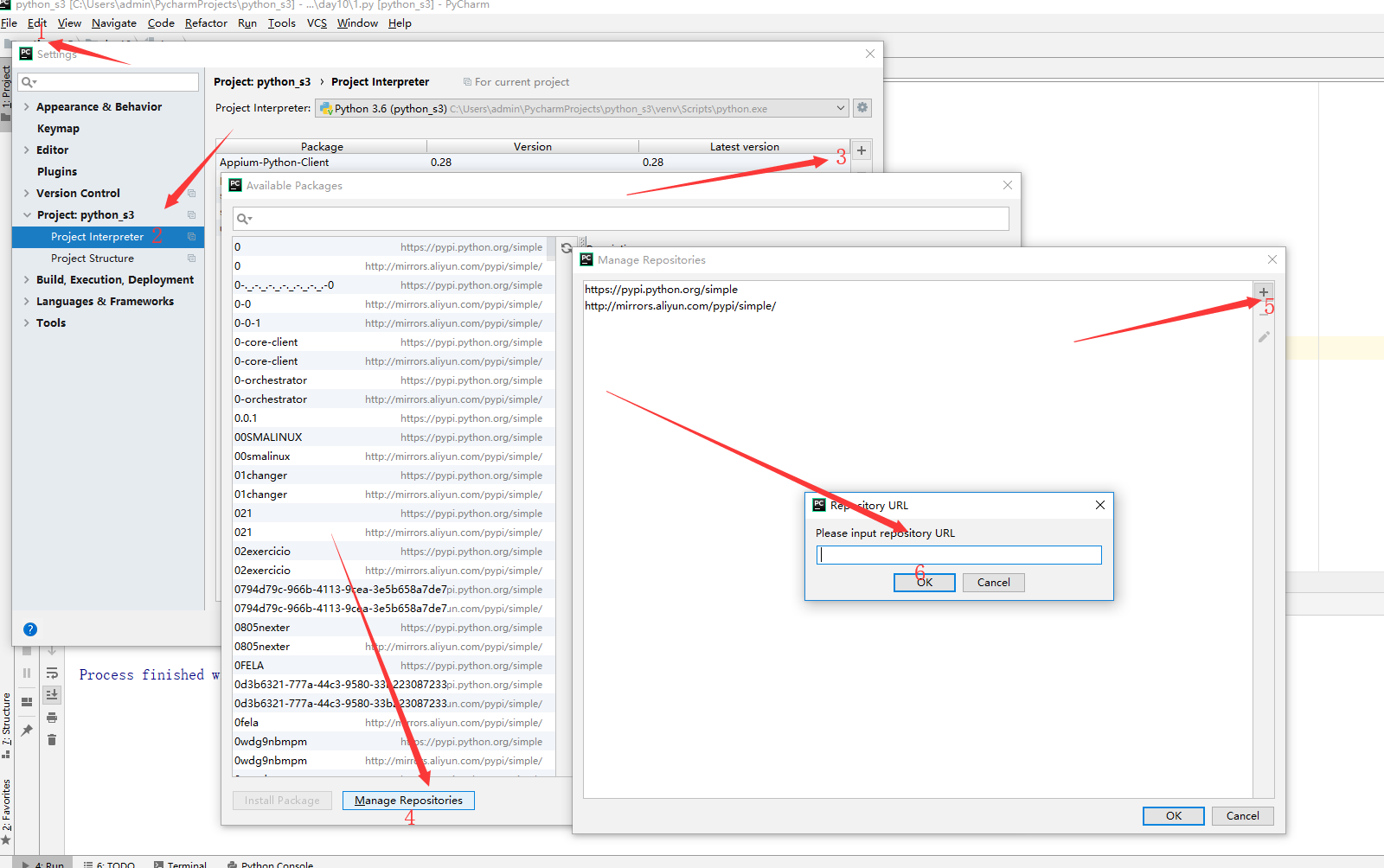 pycharm安装appium，通过国内的镜像源安装python包，注意每次都要添加信任选项 --trusted-host mirrors.aliyun.com...-CSDN博客