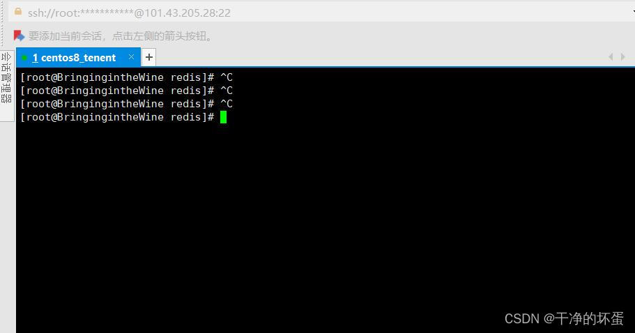 Xshell一直出现^c ，不知道怎么一直按Ctrl +C_xshell选中会出现^c-CSDN博客