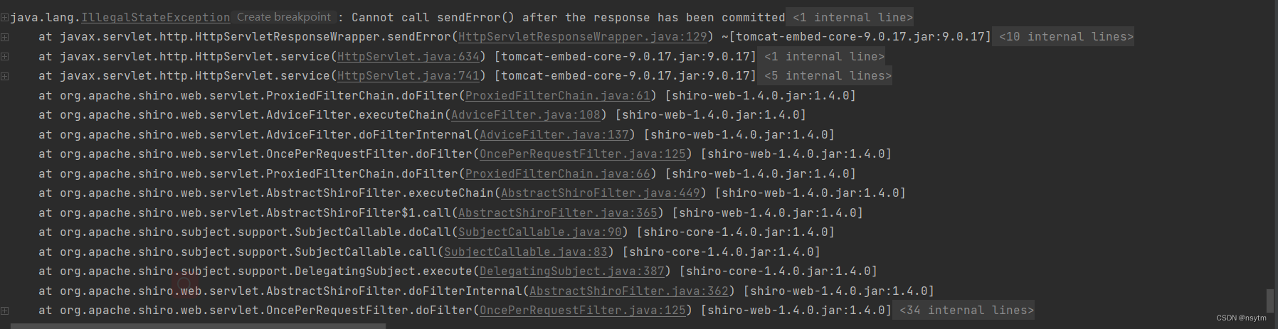 导出excel接口：Cannot call sendError() after the response has been committed_导出excelcannot forward ...