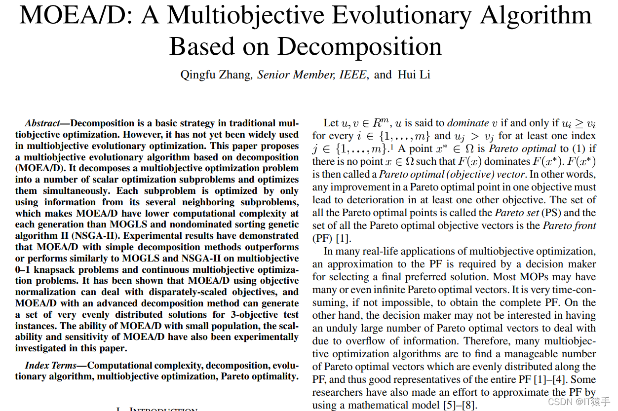 多目标应用：MOEA/D求解联合经济排放调度问题（IEEE-140bus）_n multiobjective evolutionary ...