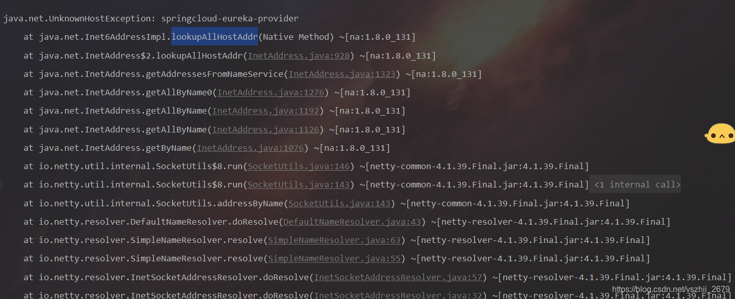 java.net.UnknownHostException异常_eureka_番茄你个大西瓜-华为开发者空间