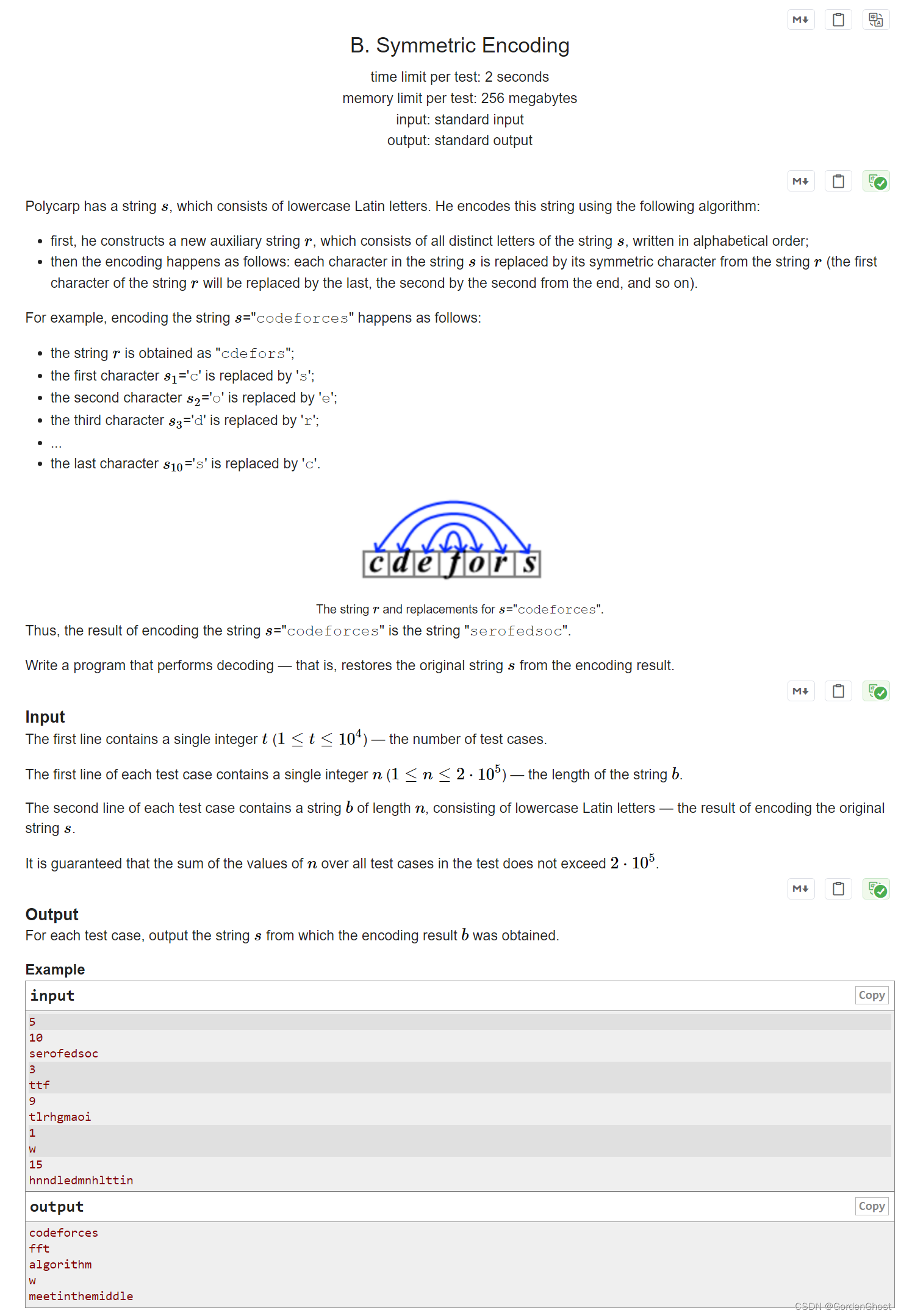Symmetric Encoding（Round 946）-CSDN博客