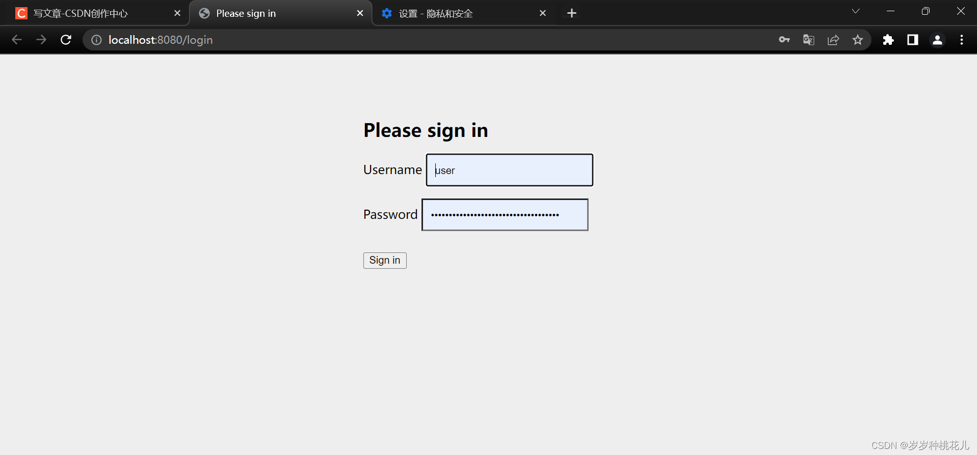 Springsecurity6从入门到上天系列第二篇：搭建springsecurity6的入门级别程序！springsecurity6教程 Csdn博客