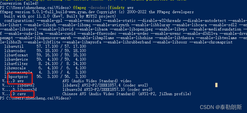 ffmpeg中的avs解码器综述_ffmpeg avs-CSDN博客