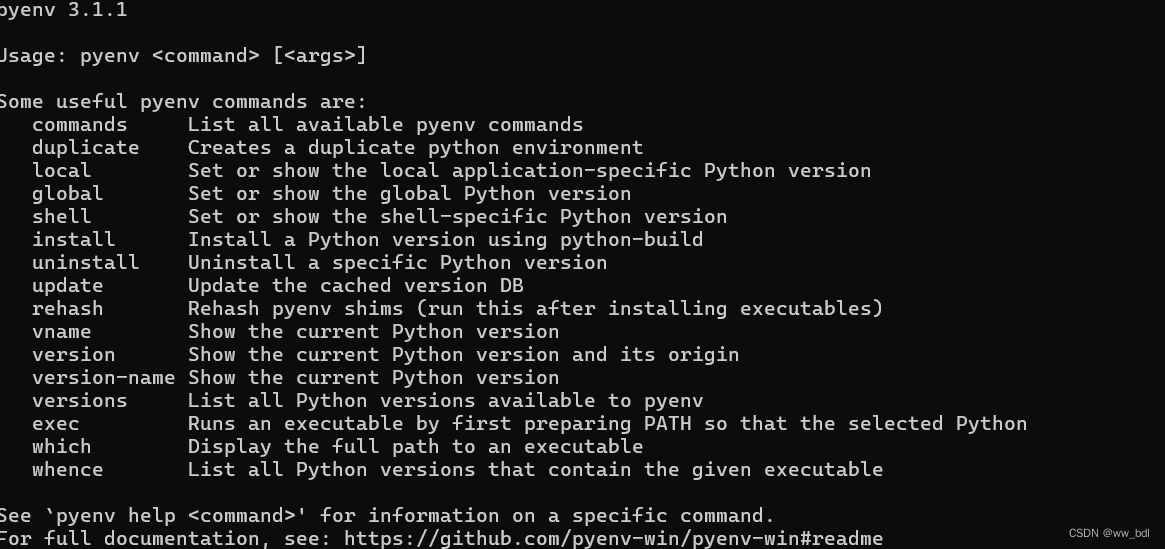 pyenv-win-python在window的版本管理器_windows 管理 多个python版本-CSDN博客