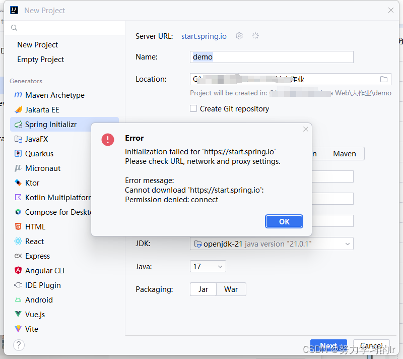 使用IDEA2023创建springboot项目,提示https://start.spring.io/连接不上解决方式-CSDN博客