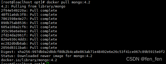 Mongo(5):Docker下安装Mongo4.2(挂载配置文件和数据)_docker pull mongo-CSDN博客