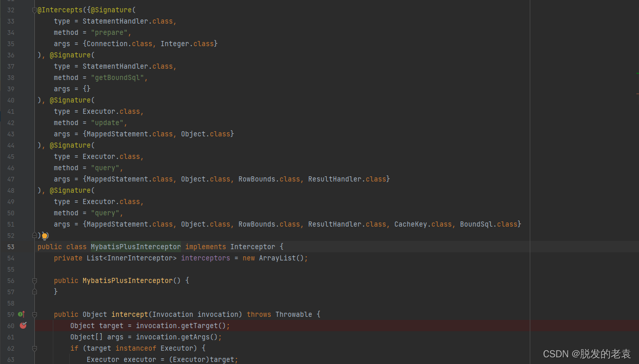 【数据库】MyBatis拦截器失效，导致MyBatisPlus分页失效_mybatisplusinterceptor 不生效-CSDN博客