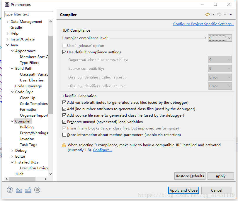 Project facet Java version 9 is not supported问题解决方法_project facet java version 9 is not ...