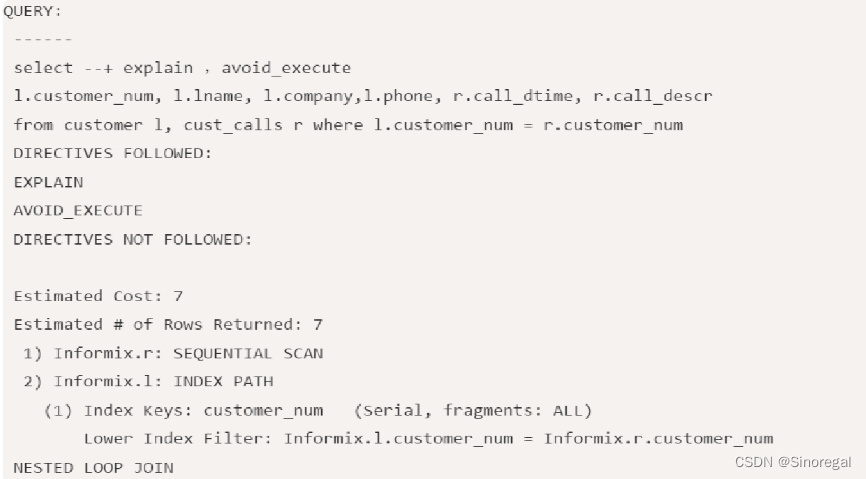 SinoDB数据库执行计划_sinodb explain-CSDN博客