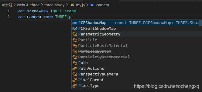 VScode支持threejs代码智能提示_vscode threejs智能提前-CSDN博客