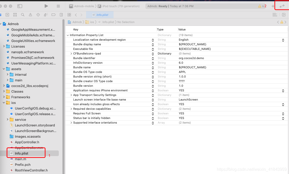 cocos creator 发布IOS版本（三） google admob广告sdk接入_cocos admob ios-CSDN博客
