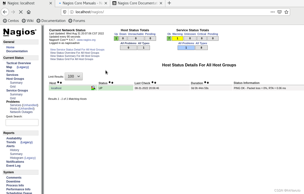 CentOS8 编译安装tsar nagios + nagios-plugins + nsca_centos安装tsar-CSDN博客