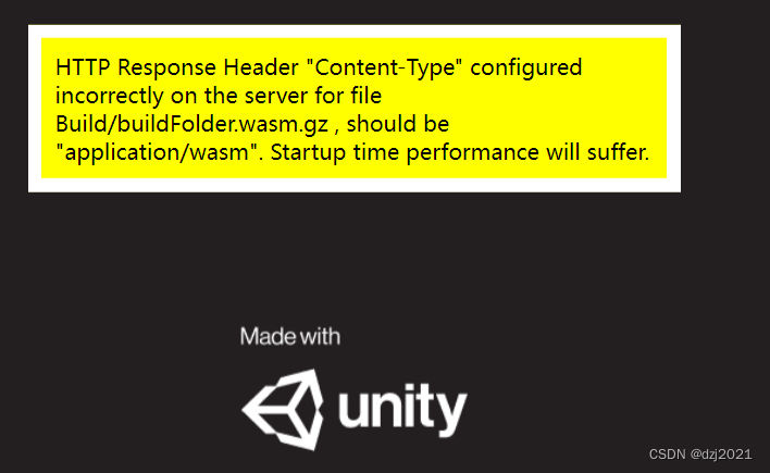Unity WebGL报错：http response header “content-type“ configured incorrectly on the server_unity ...