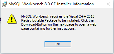 windows10安装mysql-workbench报错VS C++ 2015依赖没有安装_mysqlworkbench requires visual c++2015-CSDN博客