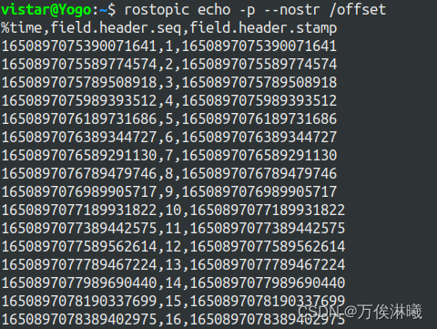[ROS 系列学习教程] ROS Topic 相关API接口与命令行介绍_rostopic echo-CSDN博客