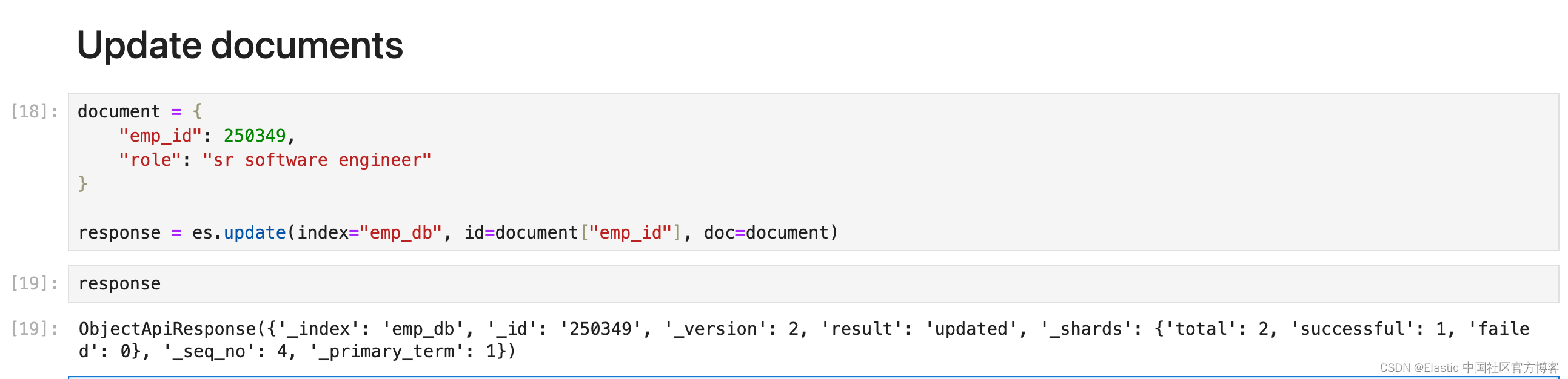 Elasticsearch：基本 CRUD 操作 - Python_elasticsearch crud-CSDN博客