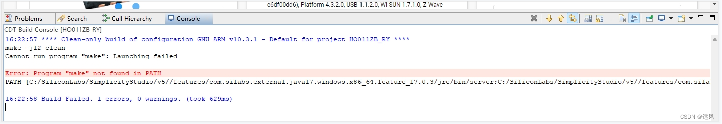 simplicity studio V5 编译 make报错_simplicity studio error: program "make" not found -CSDN博客