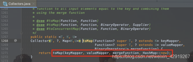 Collectors.toMap 当value为空时，报空指针_collectors.tomap value为空-CSDN博客