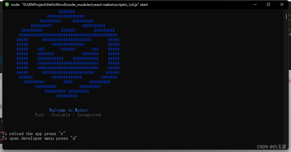 Reactnative入门（一）——环境搭建及第一个rn项目—helloworldrn项目搭建 Csdn博客 2844