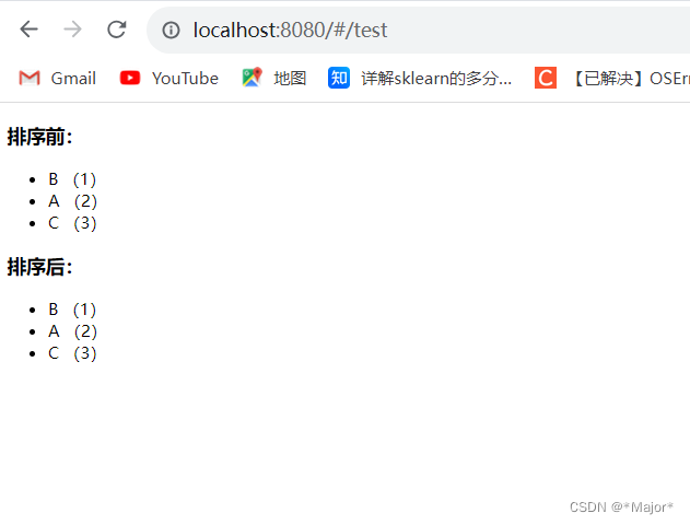 Vue对list按某属性id排序vue 列表指定属性排序 Csdn博客