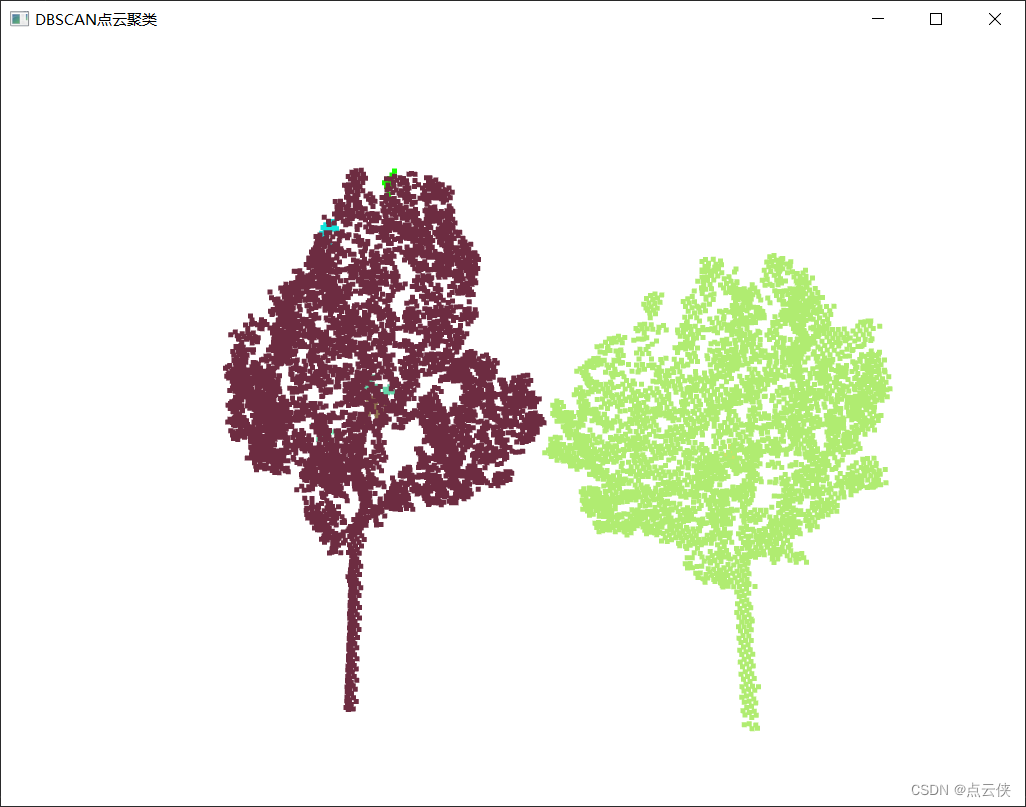 Open3D 进阶（2）DBSCAN点云聚类_open3d dbscan算法 csdn-CSDN博客