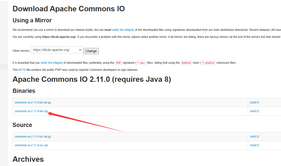 Apache Commons Io Utils组件的下载与添加 Commons Io 2 11 0 Jar下载地址 Csdn博客