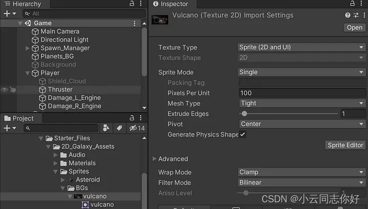 游戏开发小结——Unity Assets：如何在 Unity 中将图片转换为 Sprite_unity sprite asset-CSDN博客