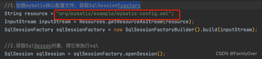Could not find resource org/mybatis/example/mybatis-config.xml的问题及解决_mybatis_FamilyOver-魔乐社区