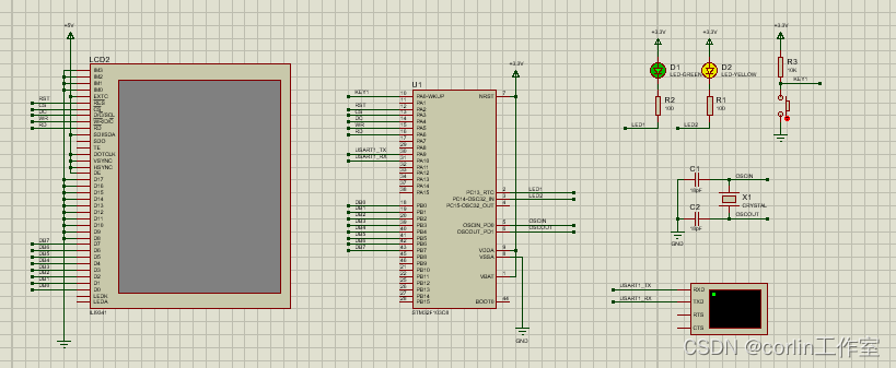 基于STM32CubeMX+FreeRTOS的Proteus仿真ILI9341 TFT LCD_hal 9341仿真-CSDN博客