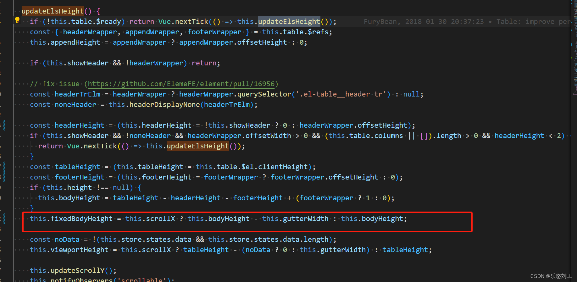 elementUI el-table设置fixed后，竖向滚动条滚动到底部表格错位的问题（修改源码）_el-table fixed 滚动错位-CSDN博客