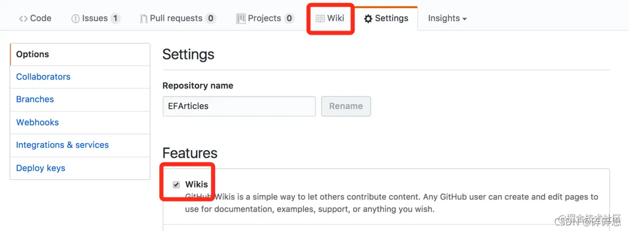 GitHub Wiki 页面的添加和设置-CSDN博客