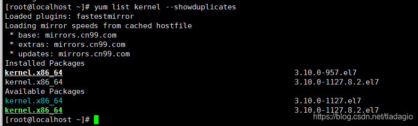 Centos kernel内核升级和降级_yum降级kernel-CSDN博客
