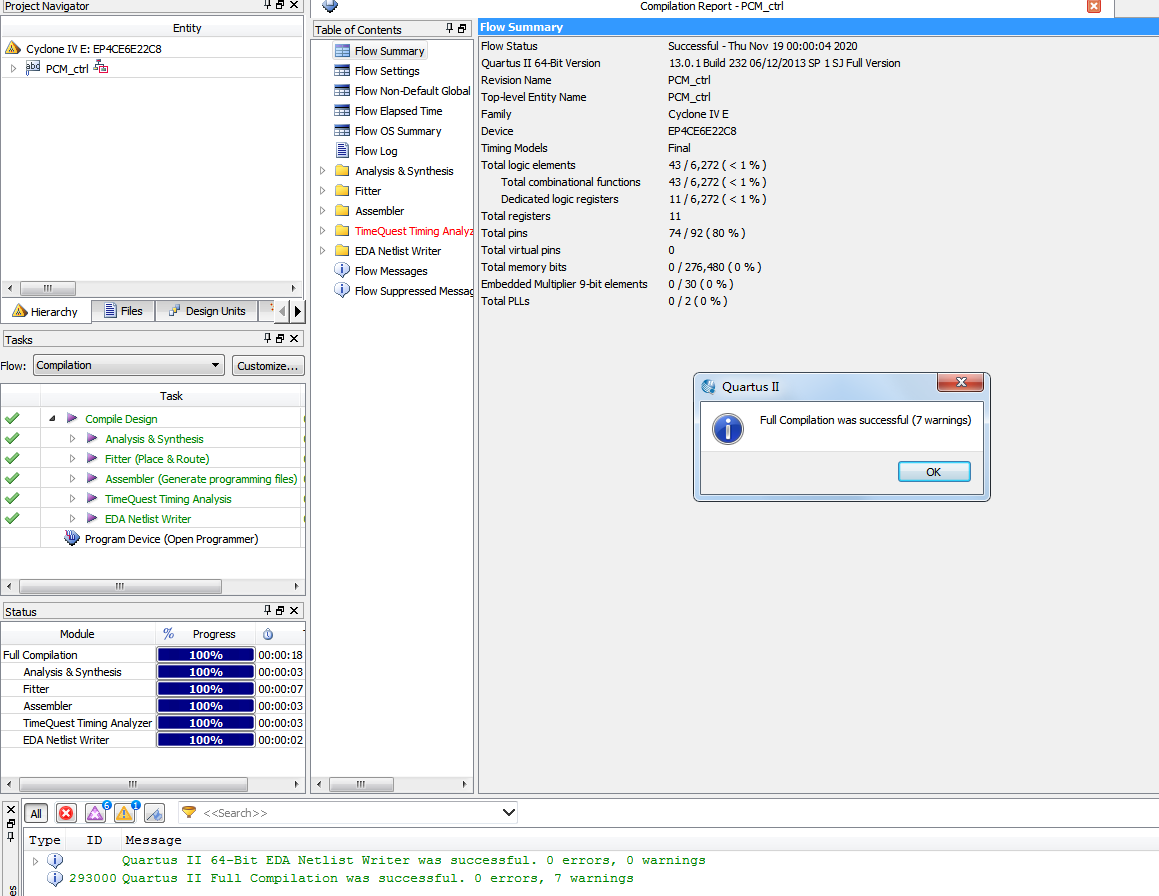 PCM编码复接逻辑设计Verilog代码Quartus仿真_pcmverilog-CSDN博客