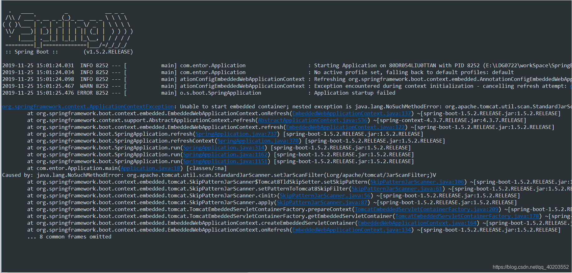 springboot项目报错： Unable to start embedded container_unable to start embedded bes-CSDN博客