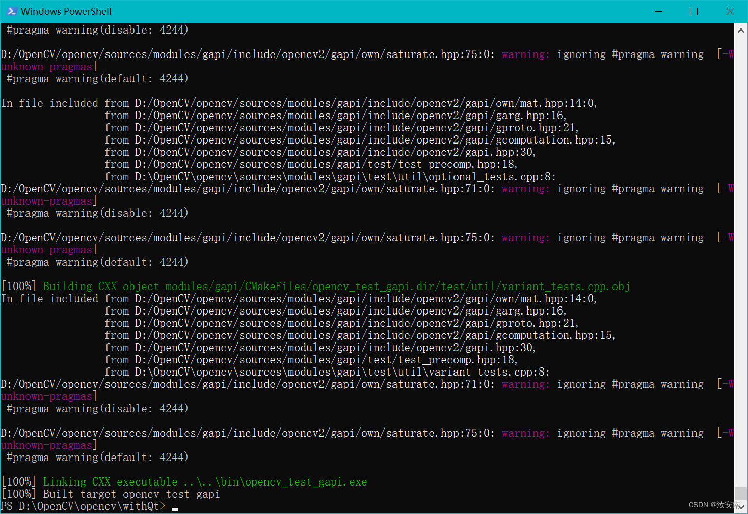 Qt5.14+Opencv4.1+CMake3.22配置_mingw32-make: *** [makefile:165: all] error 2-CSDN博客