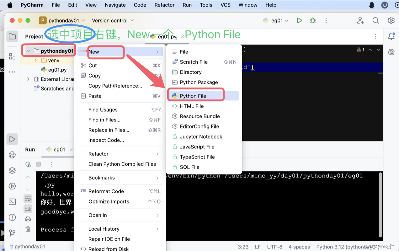 Python01：初入Python（Mac）_苹果电脑python的第一行写什么-CSDN博客