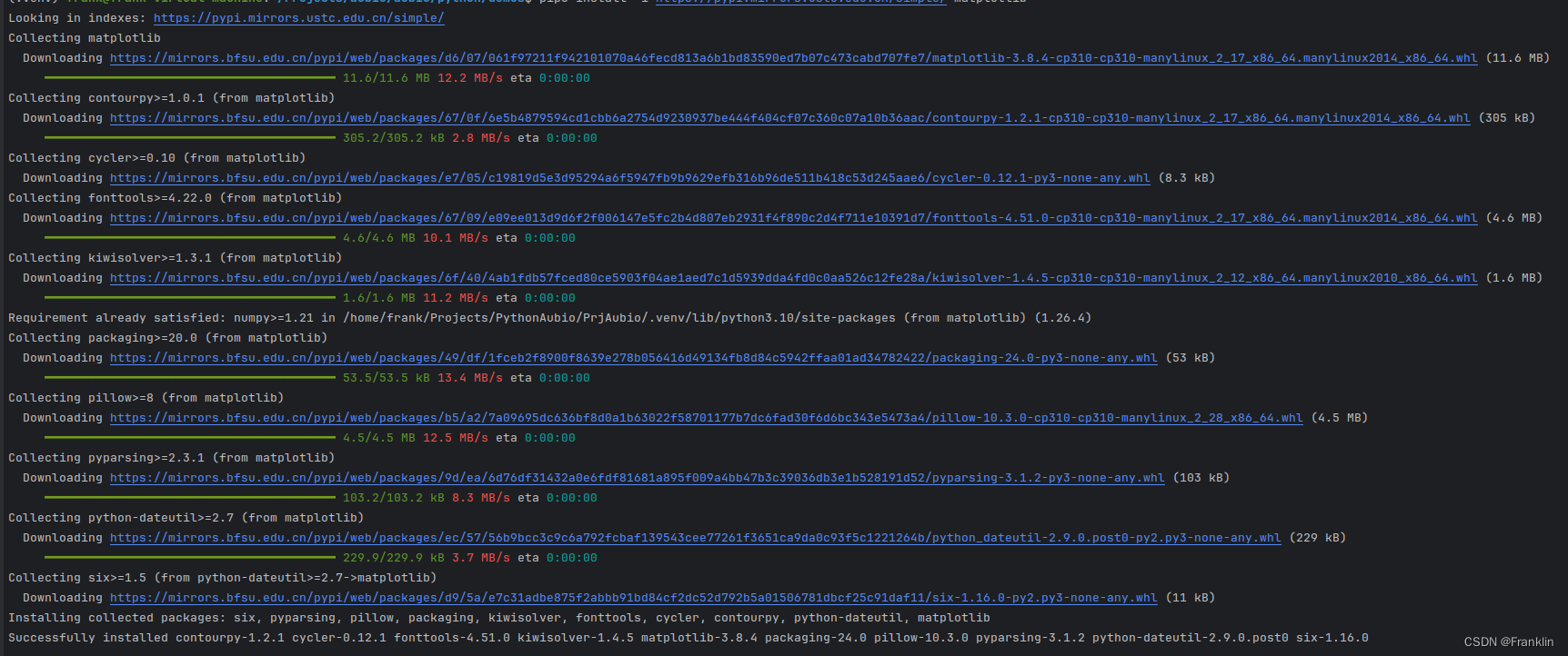 开源项目介绍-02 音频处理 - Aubio【1】环境配置和使用 @ Ubuntu + Pycharm + Python_[notice] a ...