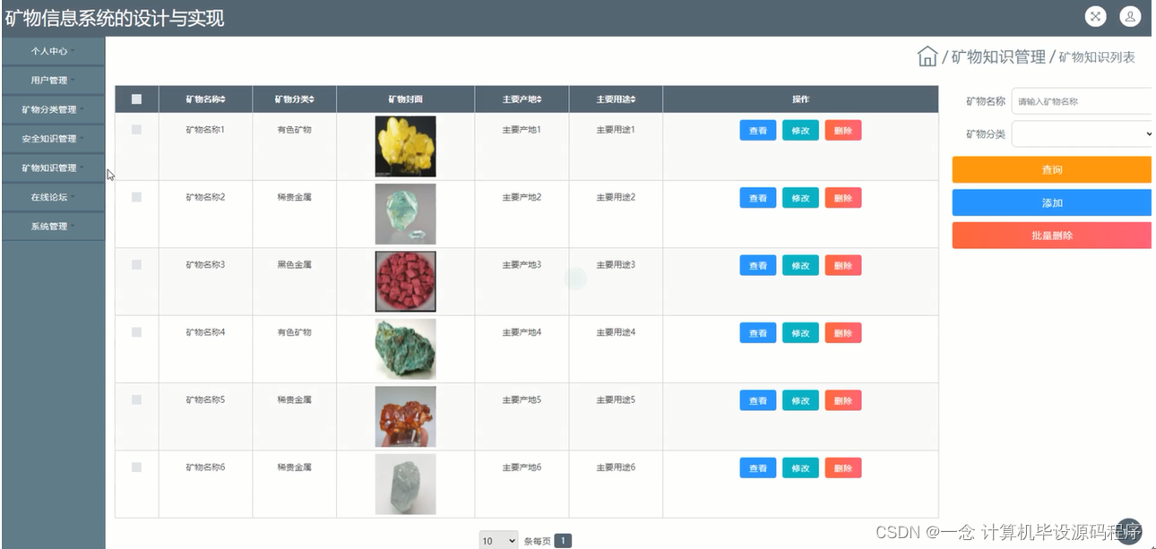 java-jsp基于SSM框架的矿物信息系统的设计与实现k0788[独有源码]如何找到适合自己的毕业设计的指南_矿物展示网站 java-CSDN博客