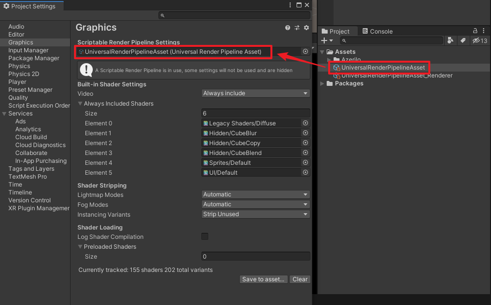 Unity使用ShaderGraph，设置SRP的RenderPipelineAsset后，原有材质显示紫色的问题_unlit graph后 ...