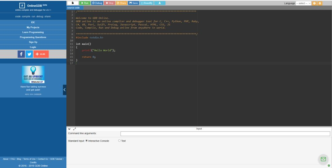 【必备】推荐几款好用的C/C++ 在线编译器？-CSDN博客