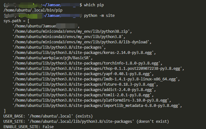 【ERROR】解决安装包一直安装在base目录中的问题：Defaulting to user installation because ...