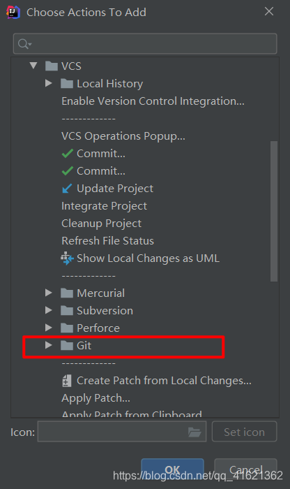 Idea中添加和更改git的pushpulladdcommit的快捷方式（图标）idea工具栏添加git比对图标 Csdn博客