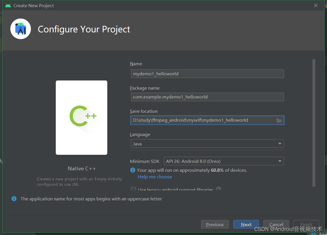 FFmpeg版Helloworld（Android平台）_android ffmpeg 64位库-CSDN博客