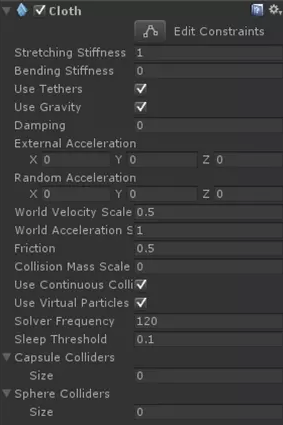 Unity布料系统 (Cloth)_unity cloth-CSDN博客