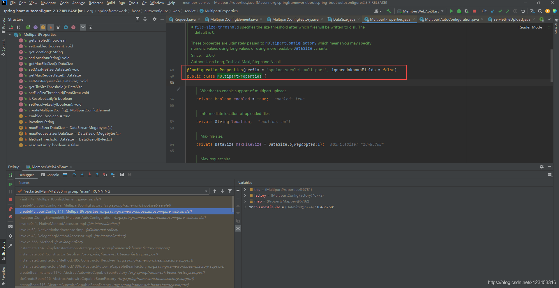 解决报错：the request was rejected because its size (7931717) exceeds the configured maximum (1048576 ...